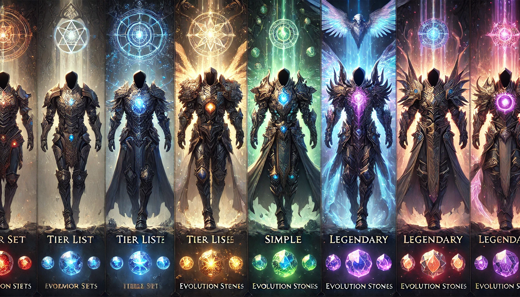 📜 ArchangelMU Set Tiers & Evolution Stone Guide
